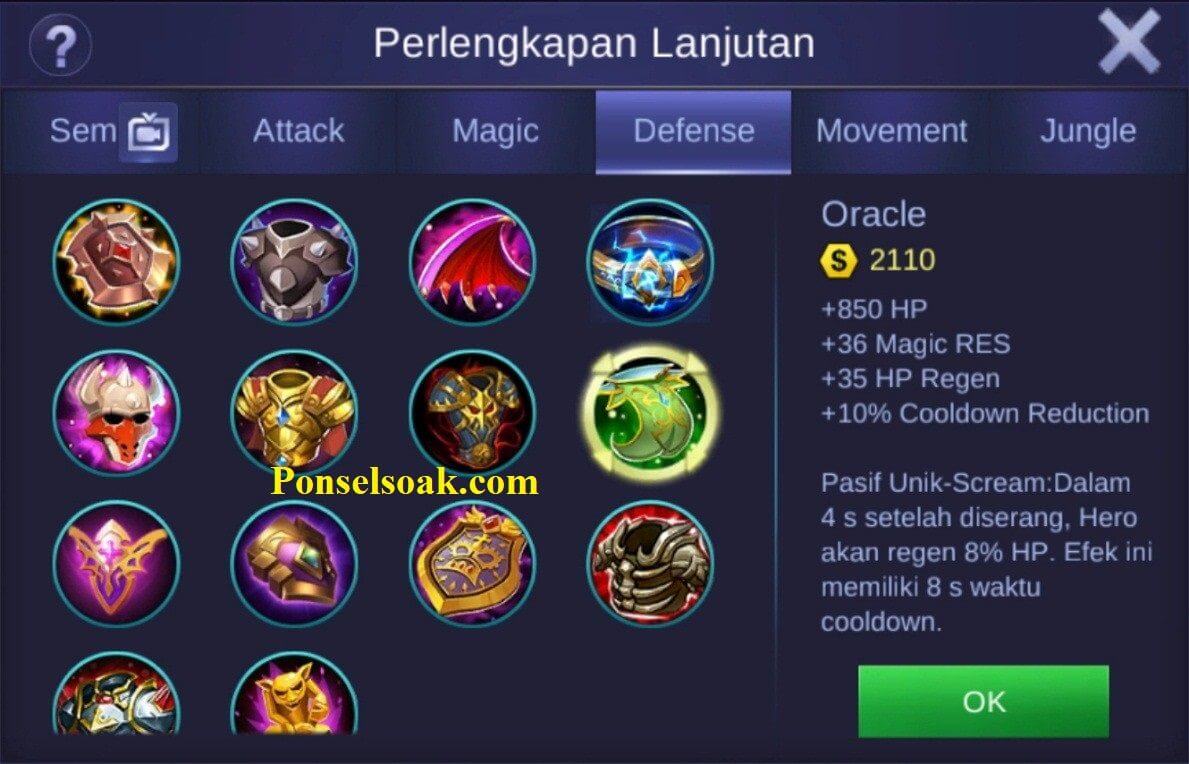 Build Item Gear Estes Mobile Legends Tersakit + Savage + Terkuat 2019