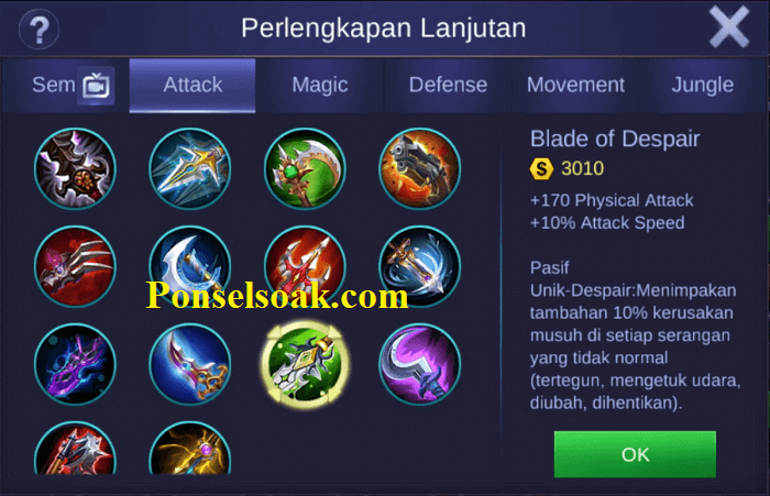 Build Item Gear Alpha Mobile Legends Tersakit + Savage + Terkuat 2019
